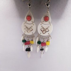 Jewelry | Peruvian Earrings In Alpaca And Natural Stone Andean ...